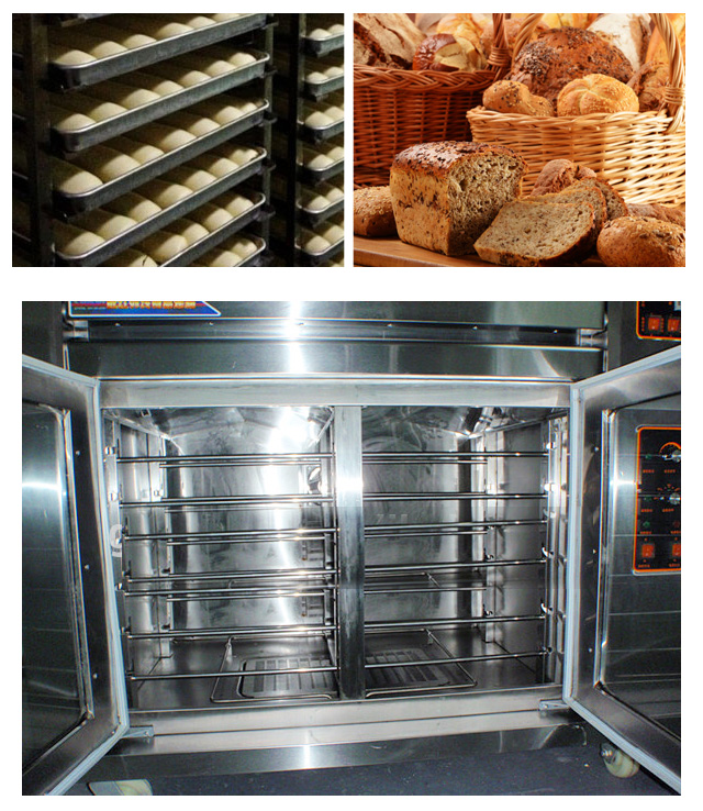 Electric Bread Commercial Kitchen Proofer Single Deck Twelve Trays ...