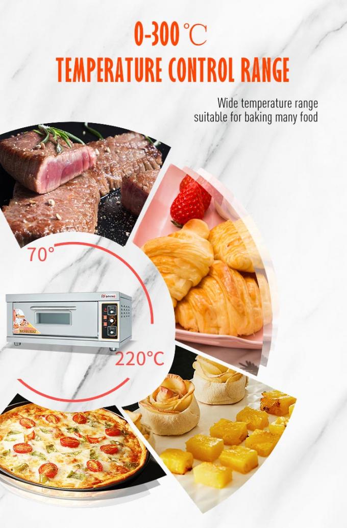 One Tray Bakery Deck Oven Mechanical Temperature Controller With Timer ...
